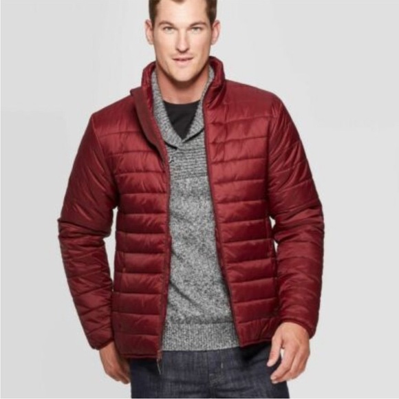 Goodfellow & Co | Jackets & Coats | Goodfellow Co Mens Maroon Puffer ...